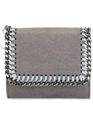 Stella McCartney Falabella Flap Cardholder Grey