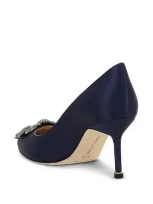 Manolo Blahnik 70mm Hangisi Pumps - Blue