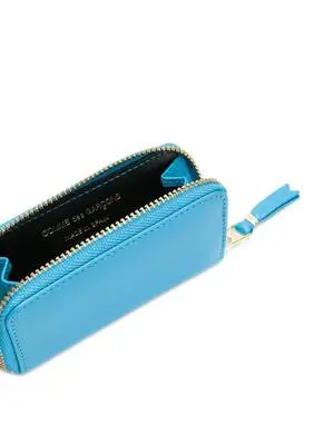 Comme Des Garçons Zip-around Leather Wallet - Blue
