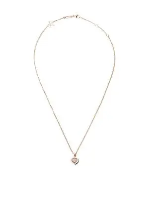 Chopard 18kt Happy Diamonds Icons Pendant Necklace - Pink