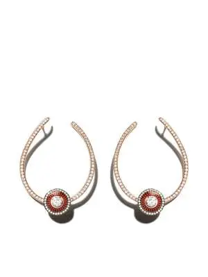 SELIM MOUZANNAR Selim Mouzannar 18kt Rose Gold Diamond Mina Earrings Rose Gold