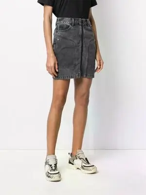 Off-White Zip-front Denim Skirt