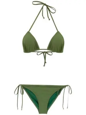 AMIR SLAMA Plain Bikini Set - Green