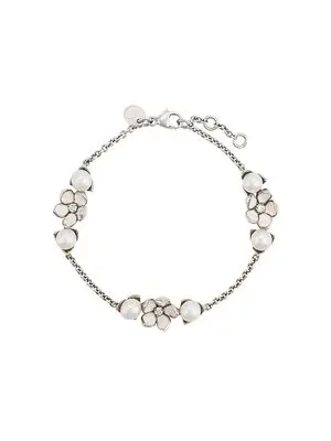 SHAUN LEANE Cherry Blossom Pearl And Diamond Bracelet - Silver