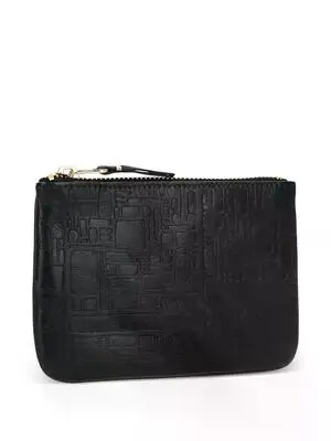 Comme Des Garçons Embossed Leather Zip Purse