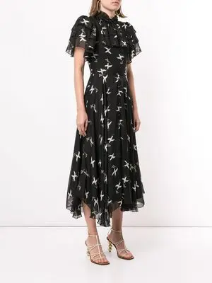 MACGRAW Flight Bird Print Dress