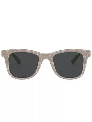 COACH Logo-print Square Sunglasses - Grey