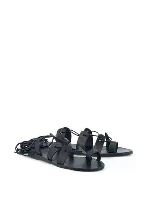ANCIENT GREEK SANDALS Alcyone Lace-up Sandals - Black
