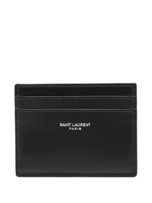 Saint Laurent Paris Card Case - Black