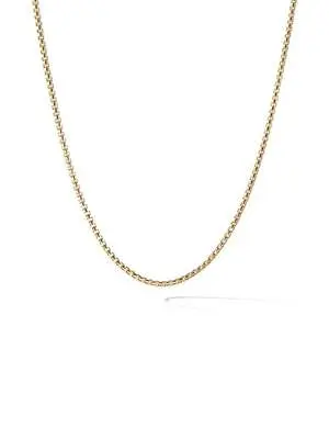 David Yurman 18kt Yellow Box Chain Necklace - Gold