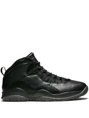 JORDAN Air Retro Ovo Metallic Gold Sneakers - Black