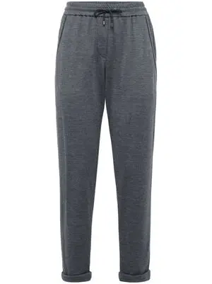 Brunello Cucinelli Monili-trim Track Pants - Grey