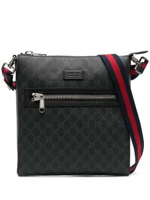 Gucci Gg Supreme Messenger Bag - Black