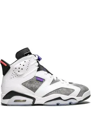JORDAN Air Retro 6 Flint Grey Sneakers - White