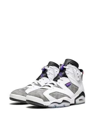 JORDAN Air Retro 6 Flint Grey Sneakers - White