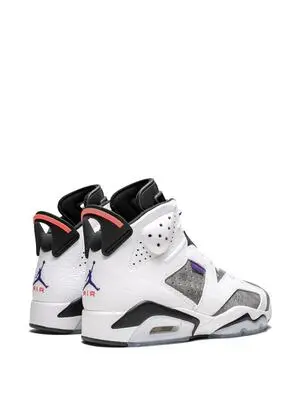JORDAN Air Retro 6 Flint Grey Sneakers - White