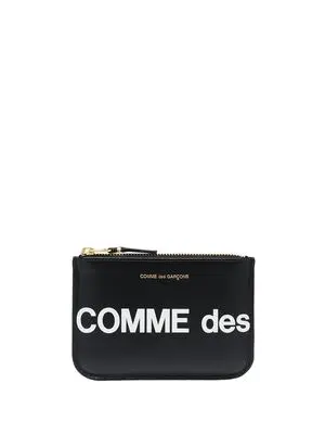 Comme Des Garçons Small Logo-print Pouch - Black