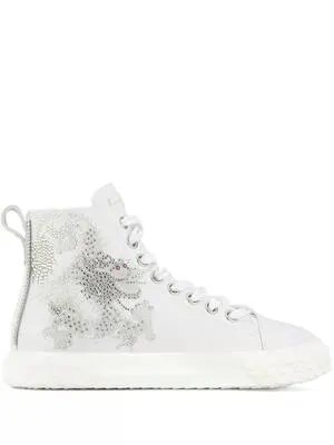 GIUSEPPE ZANOTTI Blabber Crystal-embellished High-top Sneakers