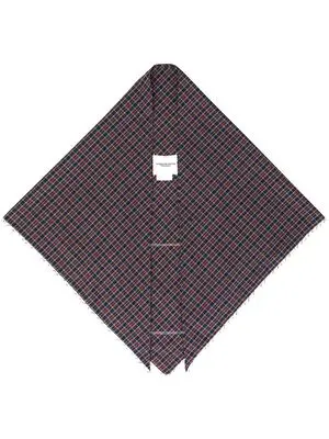 TAKAHIROMIYASHITA THESOLOIST. Grunge Print Scarf - Red