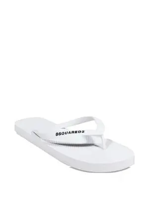 Dsquared2 Branded Flip-flops - White