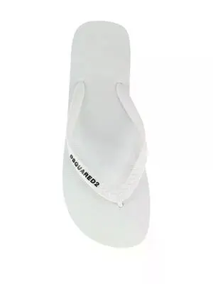 Dsquared2 Branded Flip-flops - White