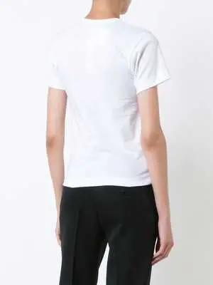 Play Comme Des Garcon Heart-print T-shirt - White