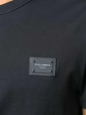 Dolce & Gabbana Logo-tag Cotton T-shirt - Black
