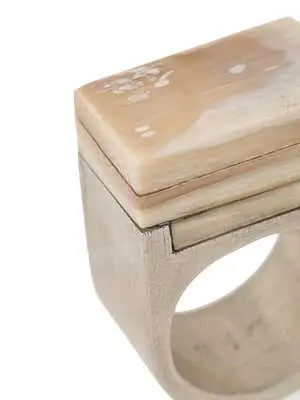 PARTS OF FOUR Cuboid Plate Ring