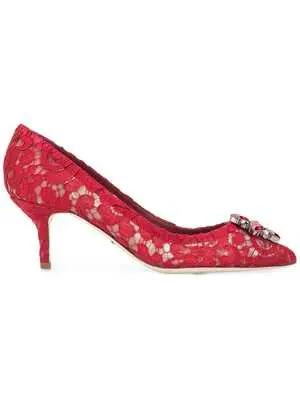 Dolce & Gabbana Bellucci 60mm Brooch-detail Pumps - Red