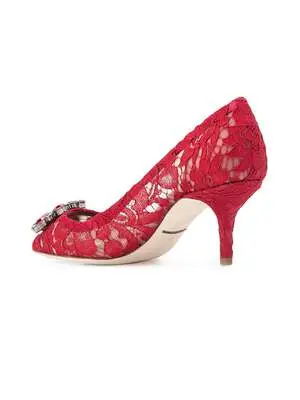 Dolce & Gabbana Bellucci 60mm Brooch-detail Pumps - Red