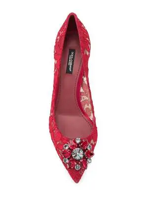 Dolce & Gabbana Bellucci 60mm Brooch-detail Pumps - Red