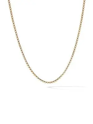 David Yurman David Yurman 18kt Yellow Gold Box Chain Necklace 88
