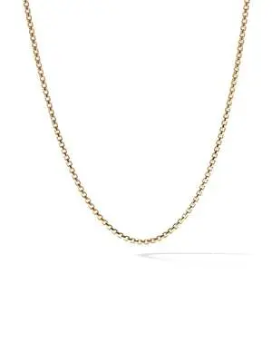 David Yurman 18kt Yellow Box Chain Necklace - Gold