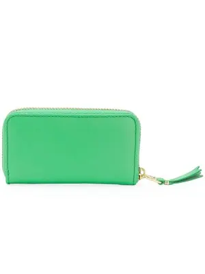 Comme Des Garçons Zip-around Leather Wallet - Green