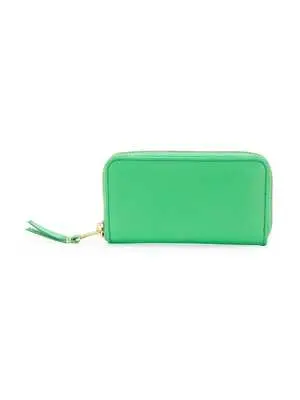 Comme Des Garçons Zip-around Leather Wallet With Tassel Detail