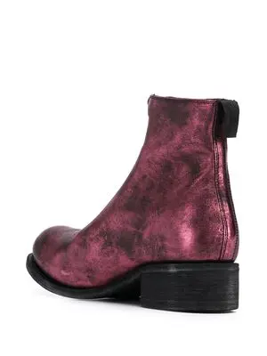 Guidi Metallic Ankle Boots