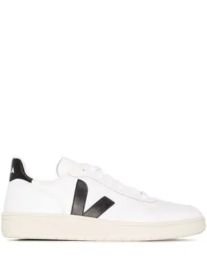 VEJA V-10 Leather Sneakers - White