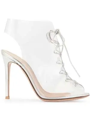 GIANVITO ROSSI Tone Leather Helmut Lace-up Boots