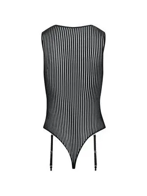 MAISON CLOSE Striped-pattern Thong