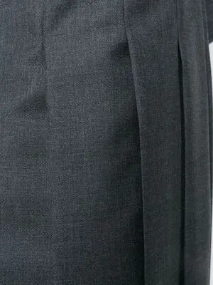 Thom Browne Classic-rise Pleated Skirt - Grey