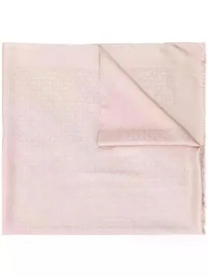 FERRAGAMO Gancini Fringed Scarf - Neutrals