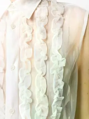 Comme Des Garçons 1995 Sheer Ruffled Shirt