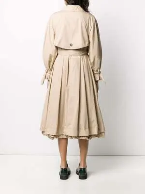 PATOU Flared Belted Trench Coat