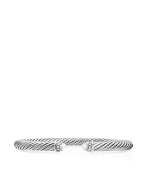 David Yurman Classic Cable Diamond Bracelet - Silver