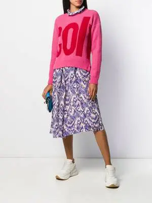 Colville Logo Printed Jumper - Pink