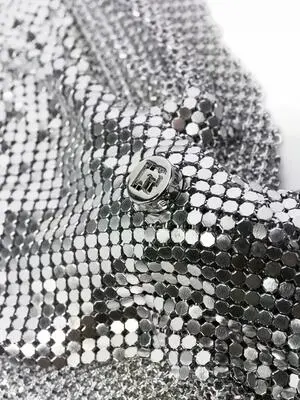 Rabanne Draped Mesh Necklace