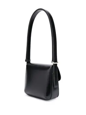 Giorgio Armani Leather Shoulder Bag With Logo