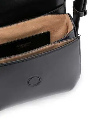 Giorgio Armani Leather Shoulder Bag With Logo