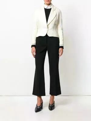 John Galliano Cut-out Detail Fitted Blazer