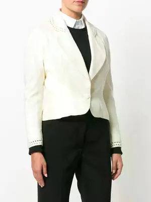 John Galliano Cut-out Detail Fitted Blazer